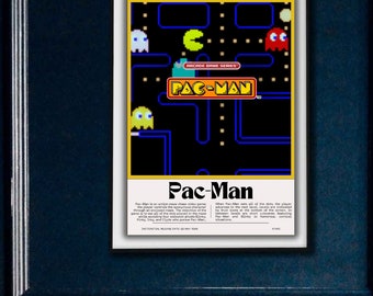 Retro Pac-man Poster - Digital Download Video Game Poster - Etsy