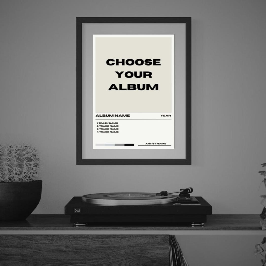 Custom Choose Your Album Cover DIGITAL PRINT A4/A3 - Etsy