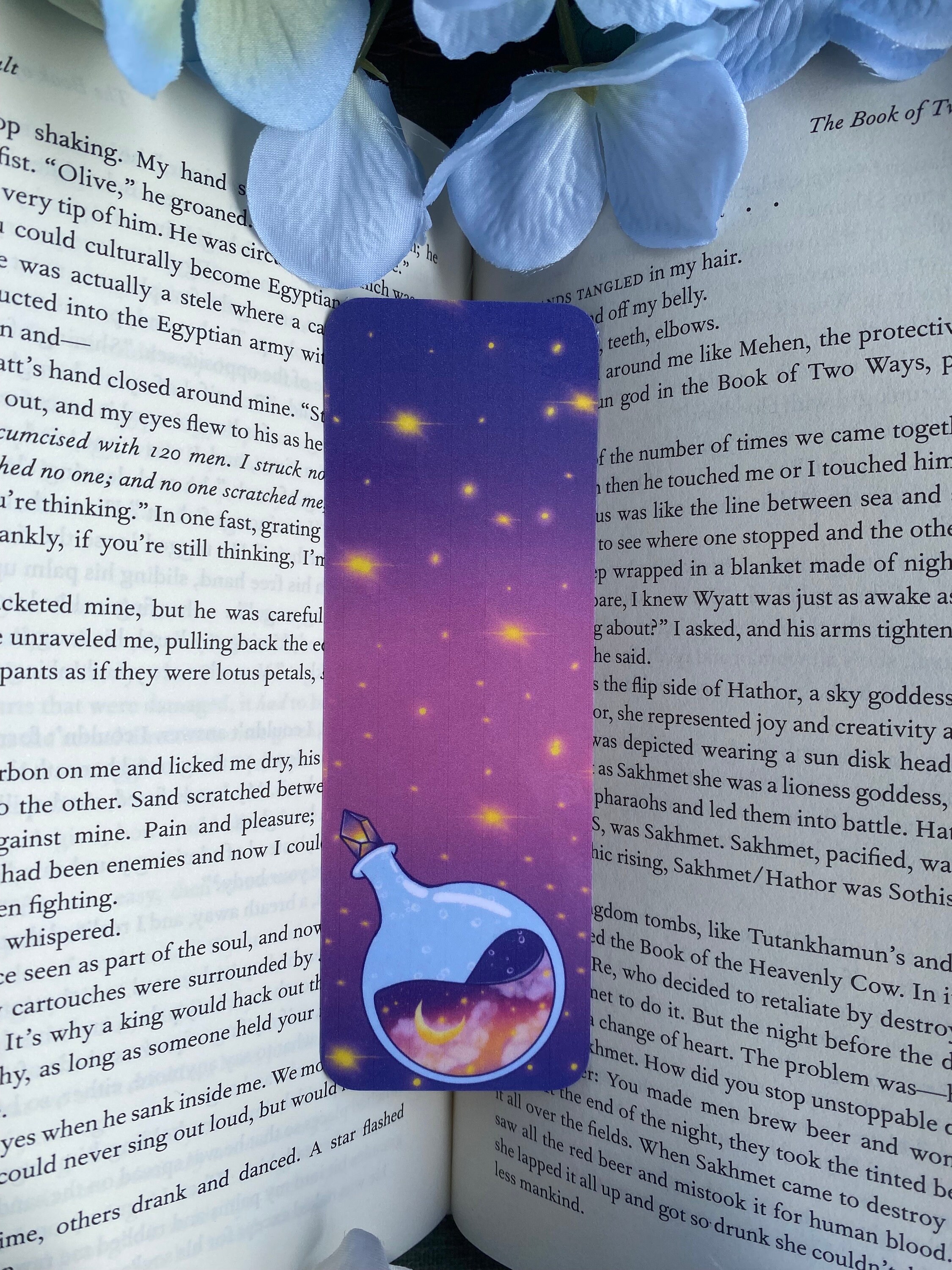 Blue Sky and Night Sky Potion Bottle Bookmark • Gift for Book Lover ...