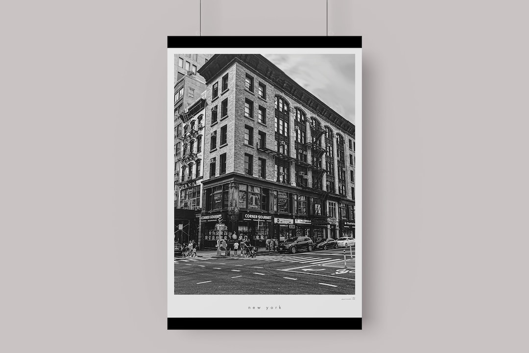 Digital Poster "the House", Photography, Street, New York City, Black ...
