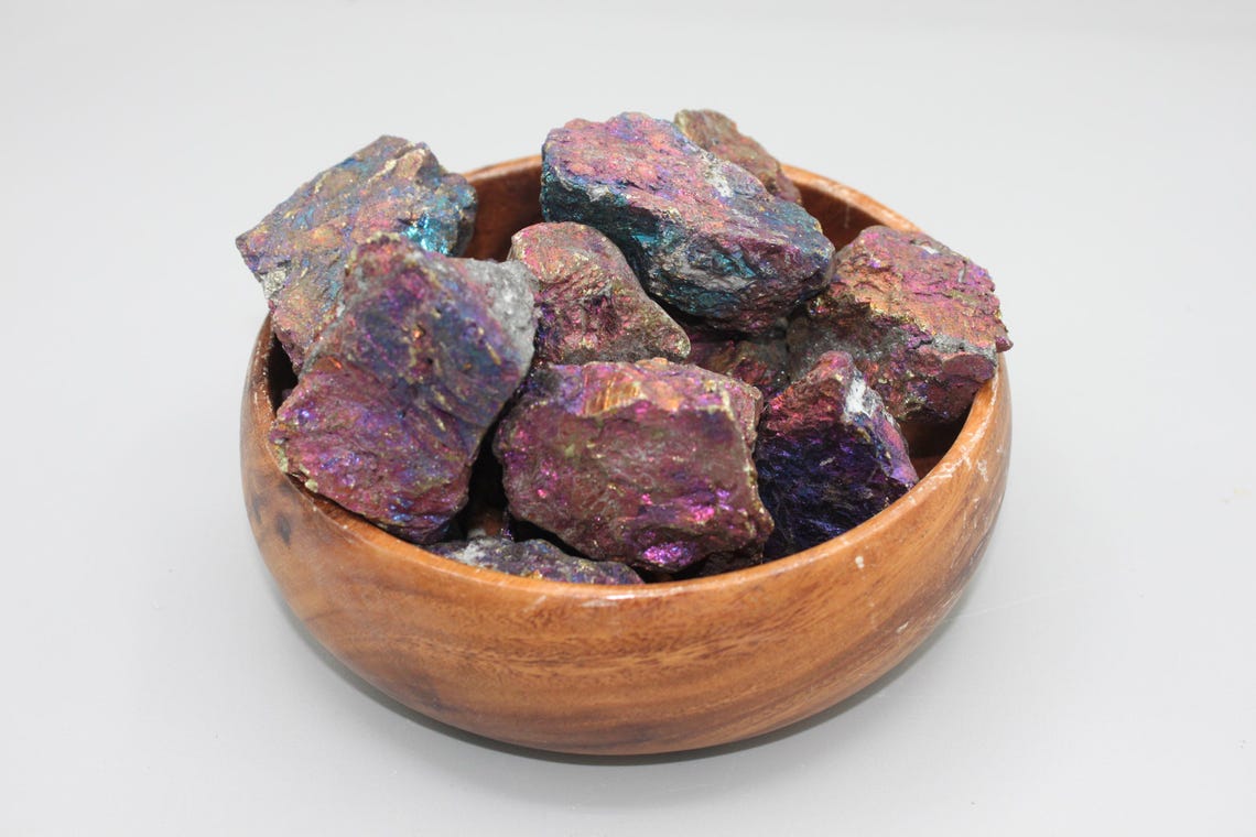 Chalcopyrite Crystal Raw, Aka Peacock Ore, Transformation Stone ...