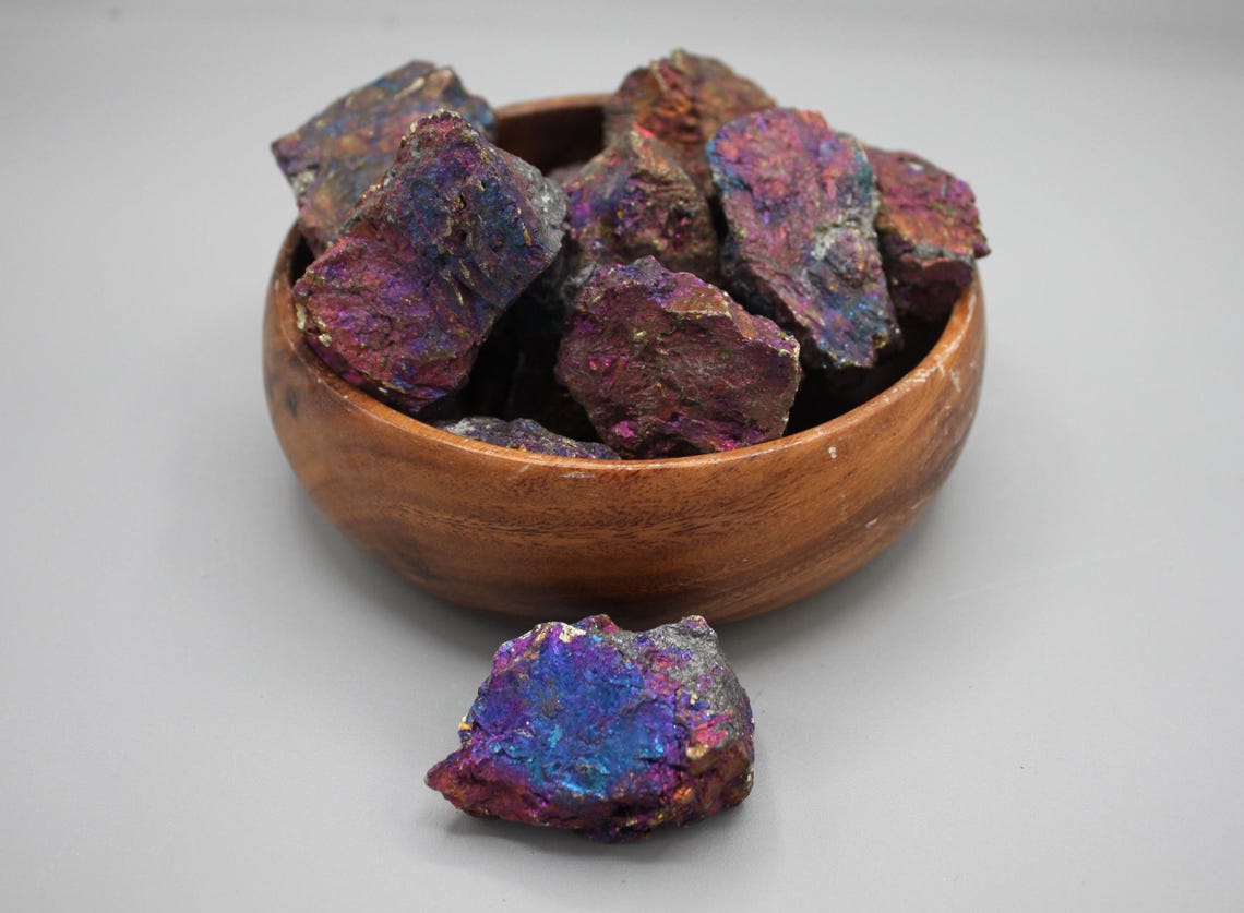 Chalcopyrite Crystal Raw, Aka Peacock Ore, Transformation Stone ...