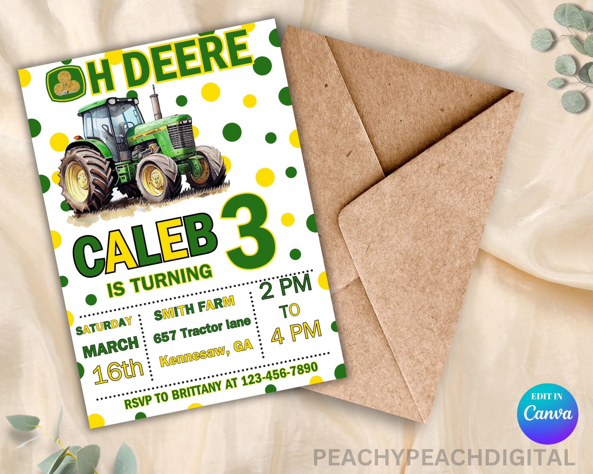 John Deere Party Invitation Wording