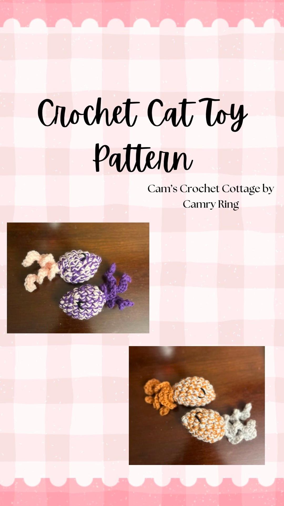 Cat Toy Crochet Pattern (catnip Optional) PDF ONLY - Etsy