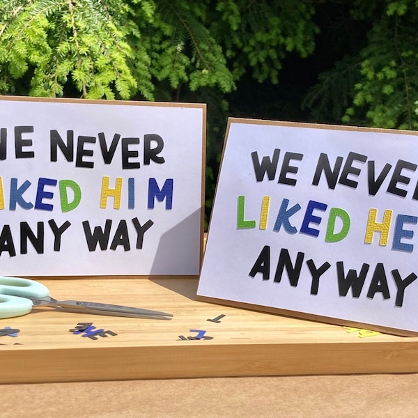 Good Riddance Card - Etsy