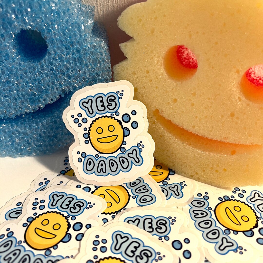 Scrub Daddy Sponge Funny Sticker / WATERPROOF / Easy Peel / Glossy ...