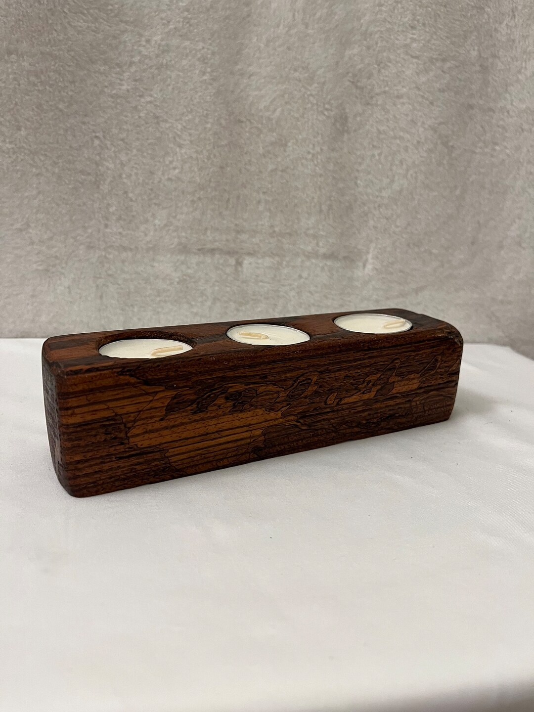 8 Zebrawood RARE Tea Light Candle Runner - Etsy