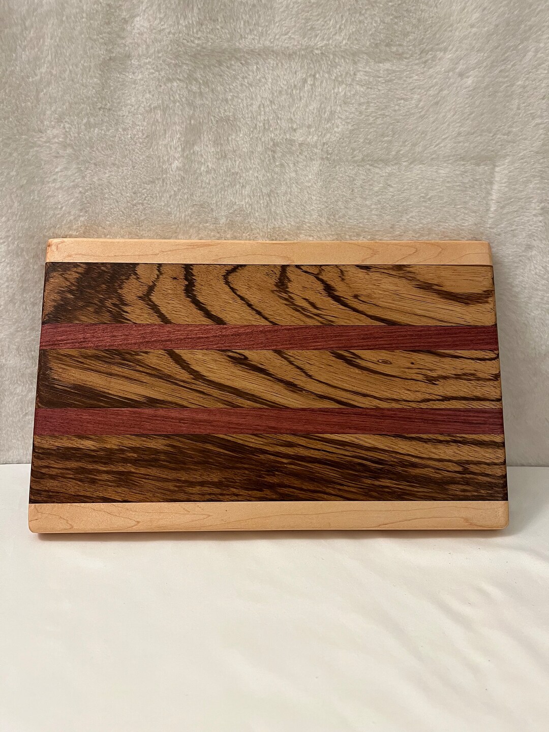13” Purple Wood, Zebrawood *RARE* and Maple Wood Charcuterie Board - Etsy