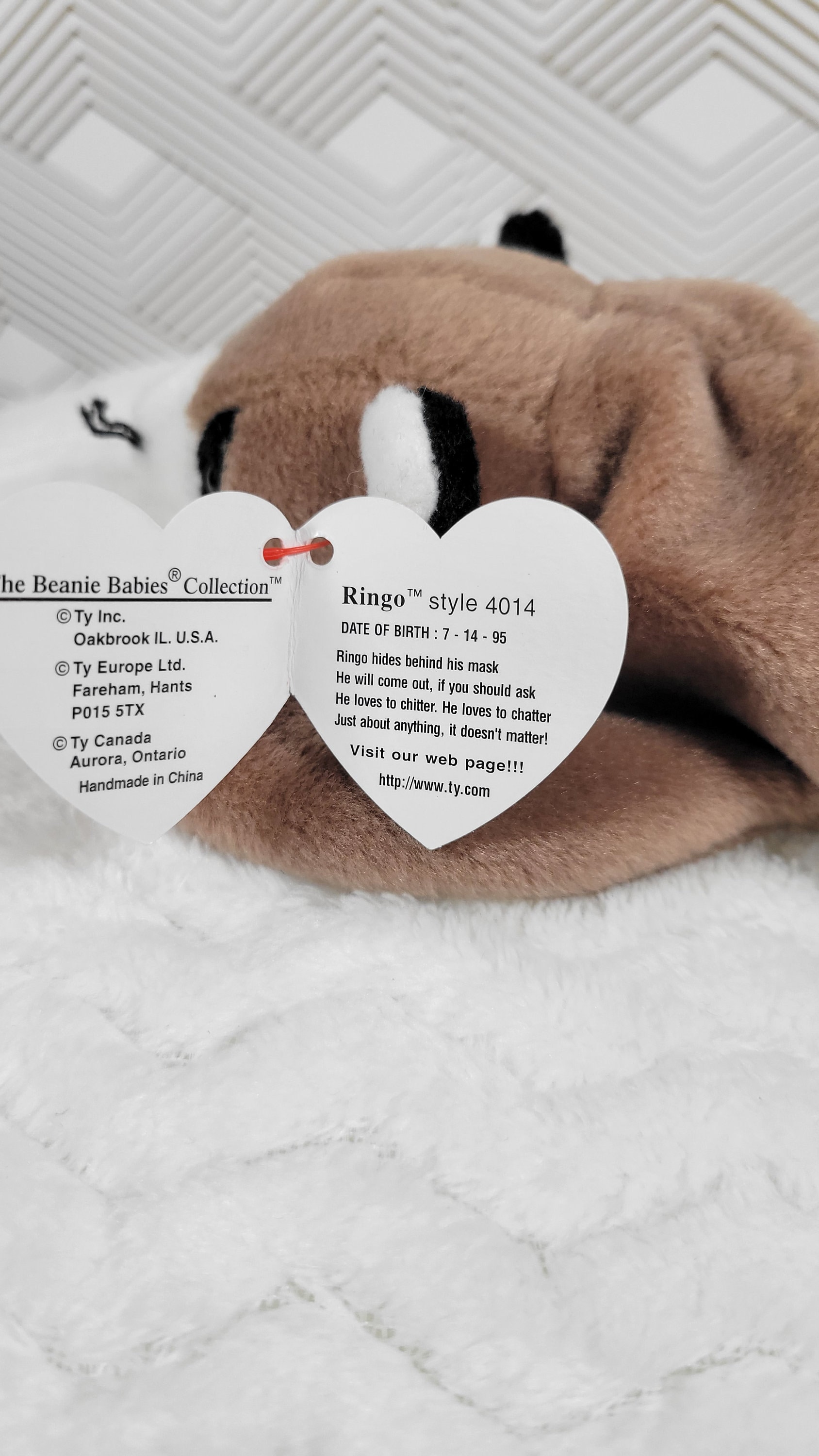 Ringo the Raccoon Beanie Baby - Etsy