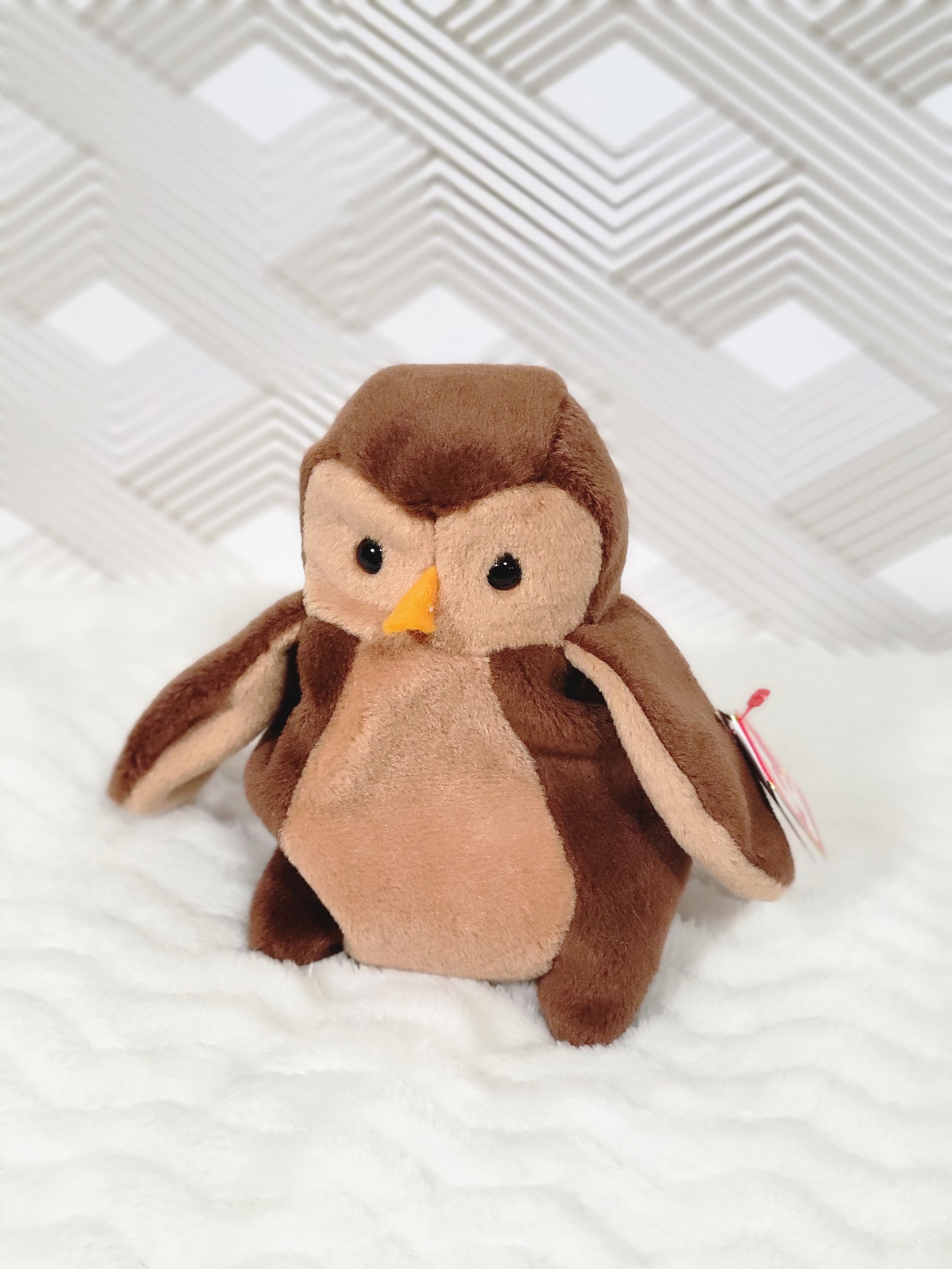 Hoot the Owl Beanie Babie bird - Etsy