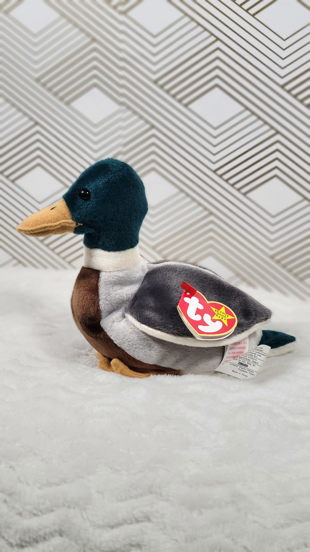 Jake the Duck Beanie Baby (bird) - Etsy