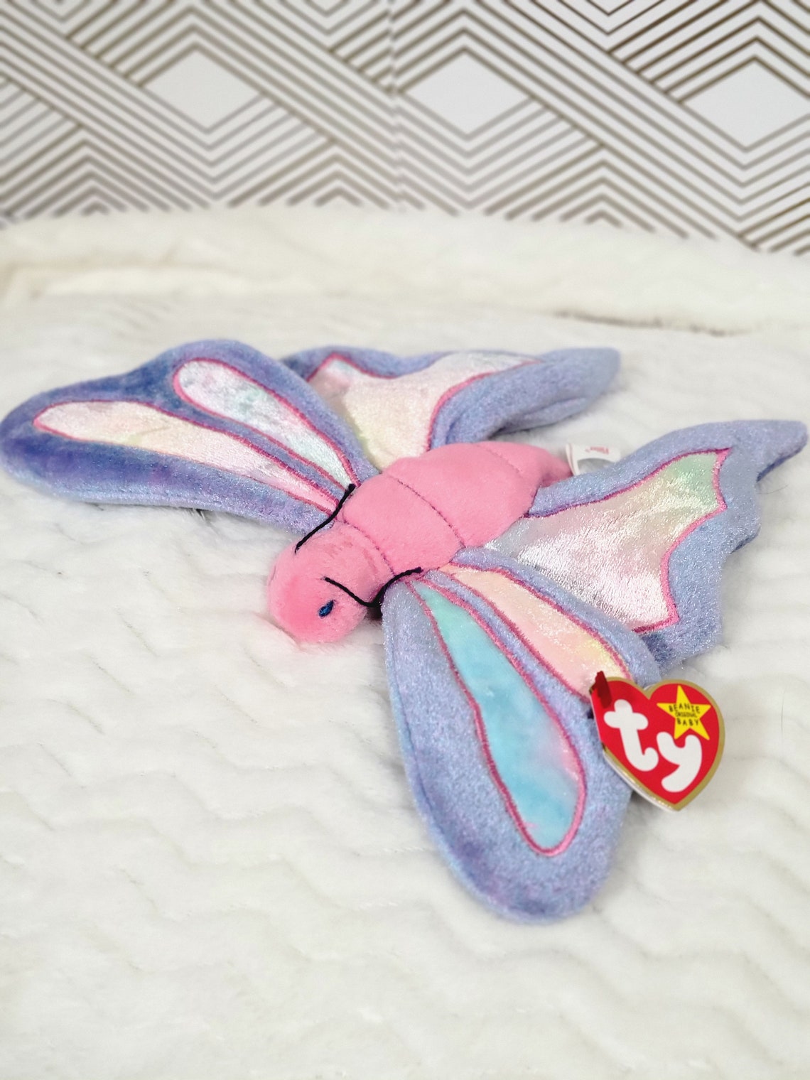 Flitter the Butterfly Beanie Baby - Etsy