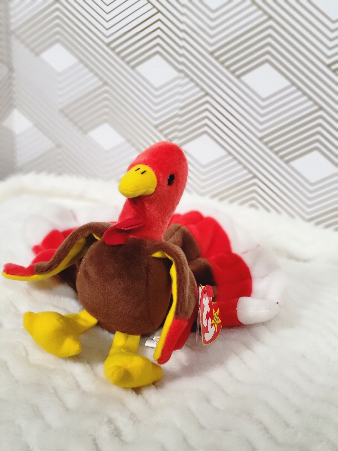 Gobbles the Turkey Beanie Baby (bird) - Etsy
