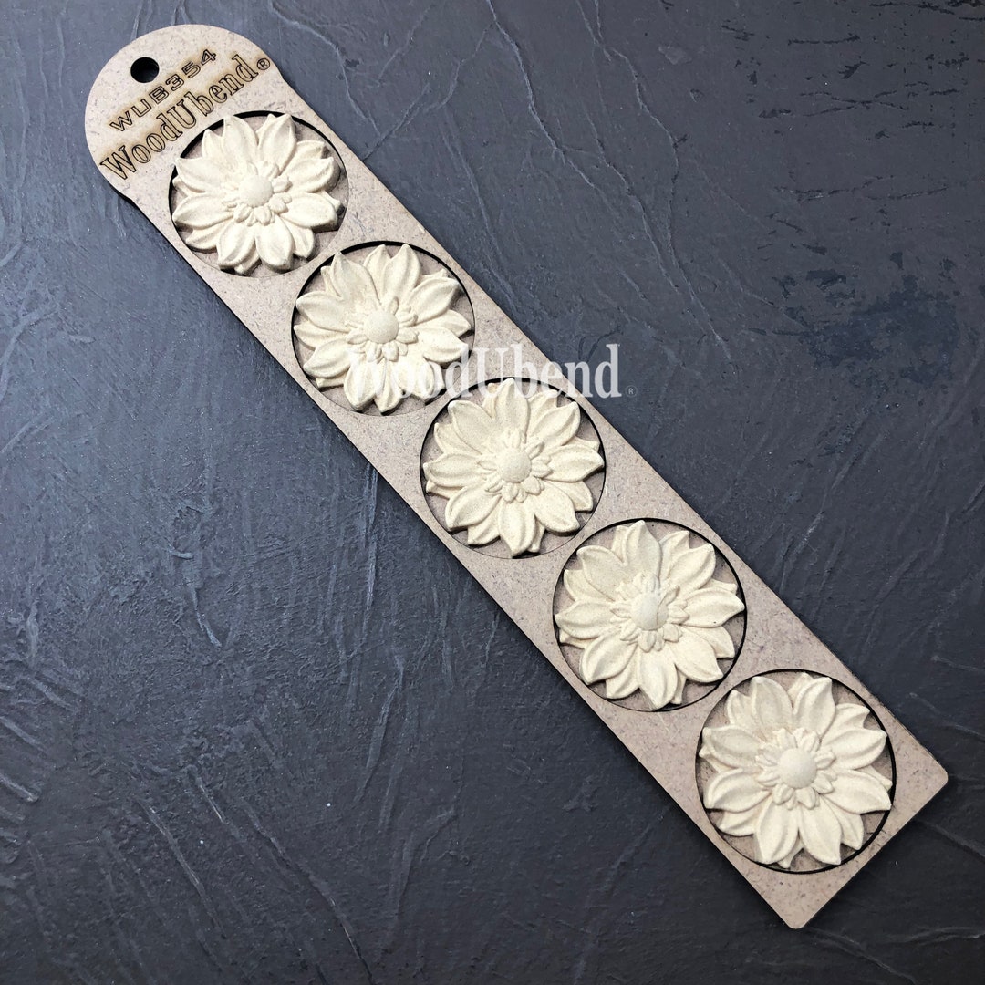 Pack of 5 Classic Rounded Petal Flowers - Etsy