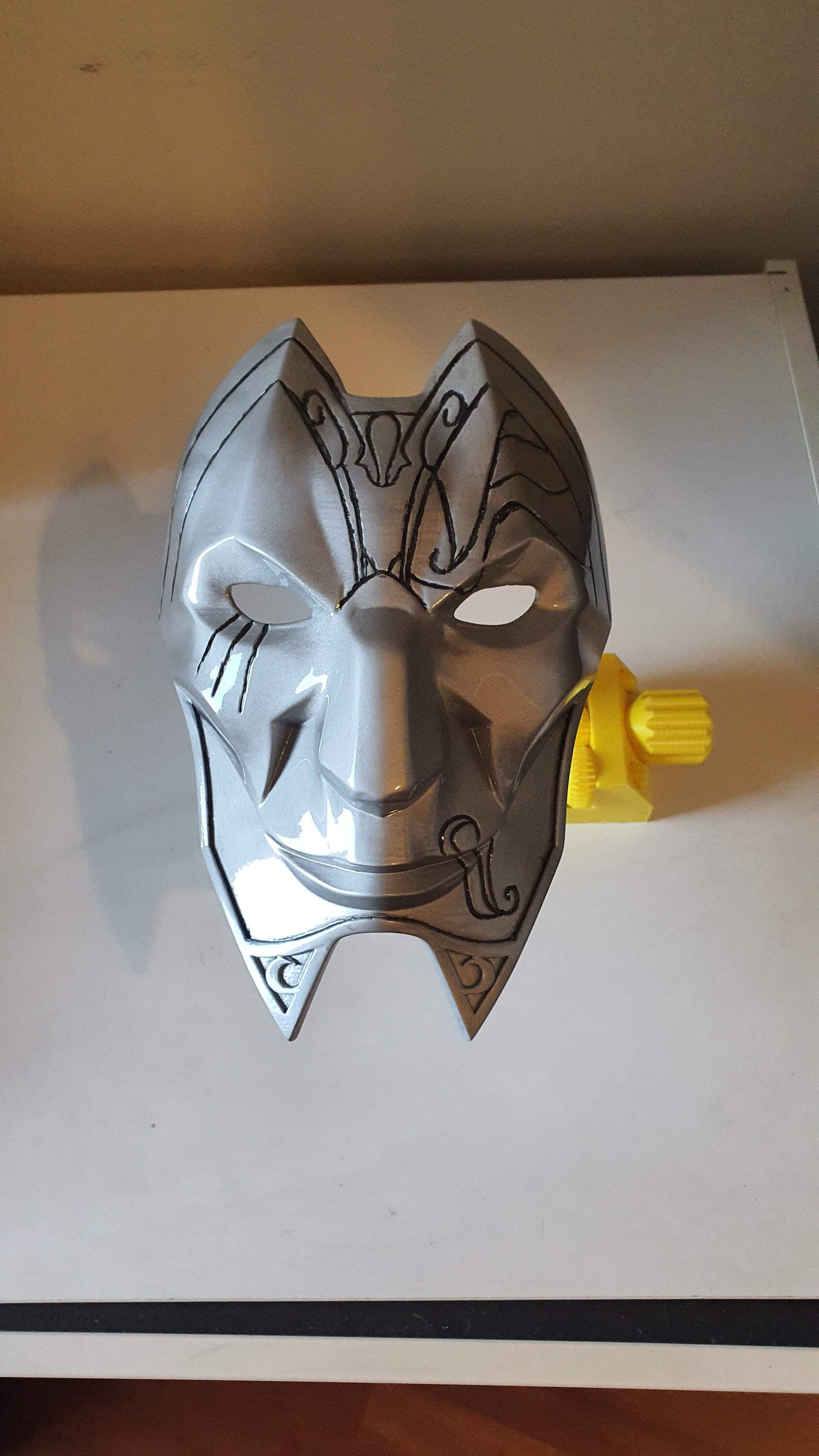 Jhin Mask Cosplay 3D Printed League of Legends - Etsy