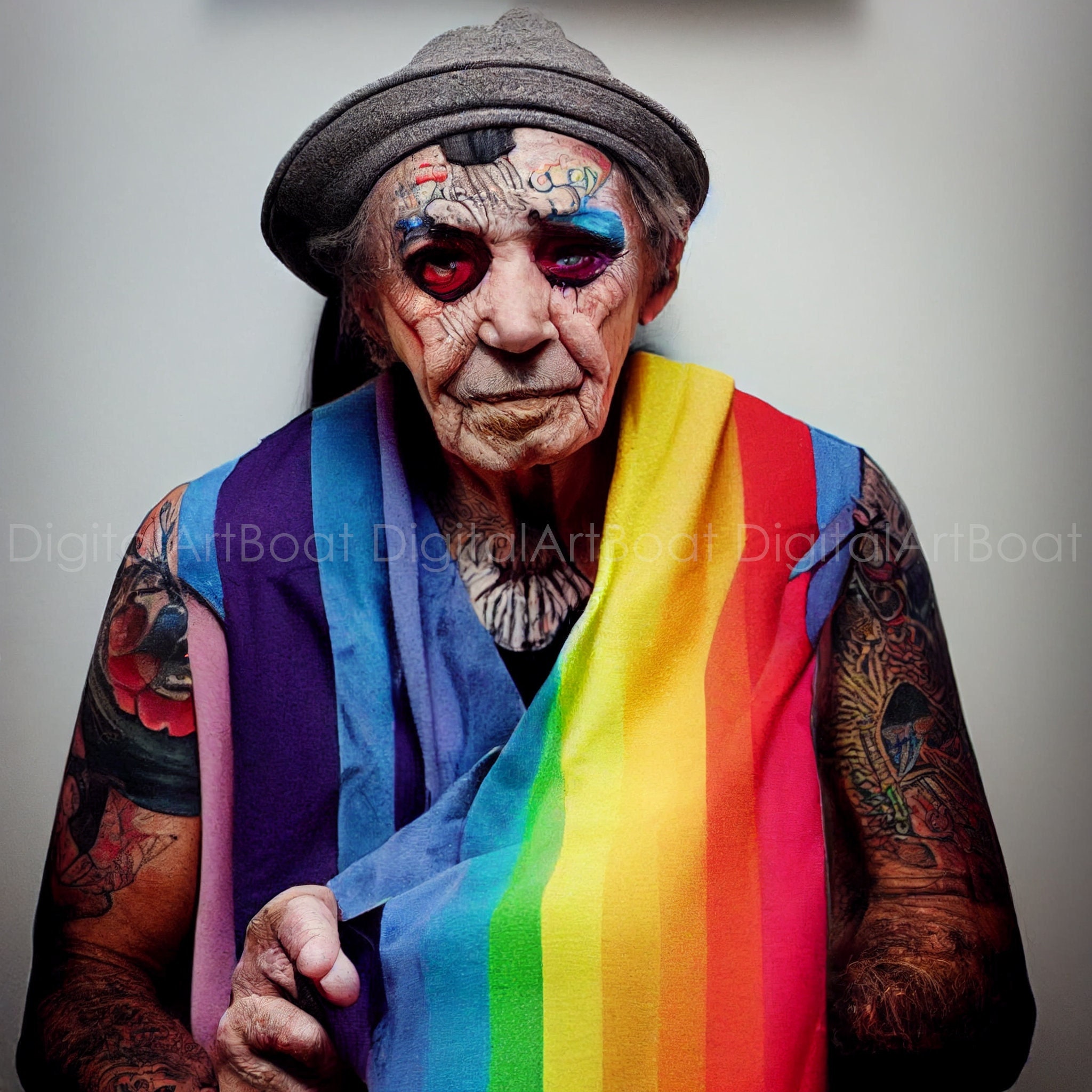 Old Man Makeup