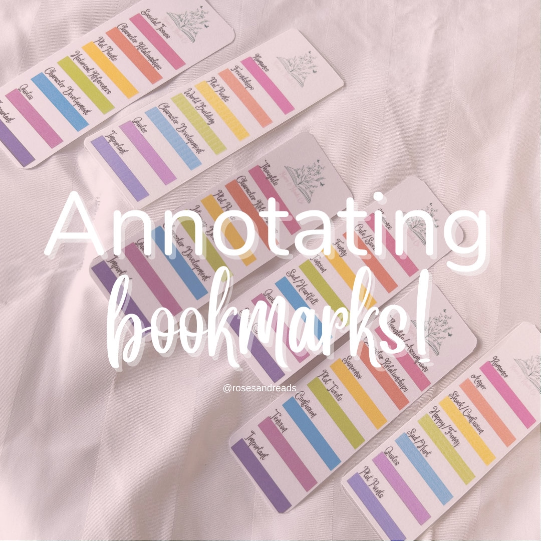 Annotating Bookmarks | Annotating Guide | Gifts for Bookworms - Etsy