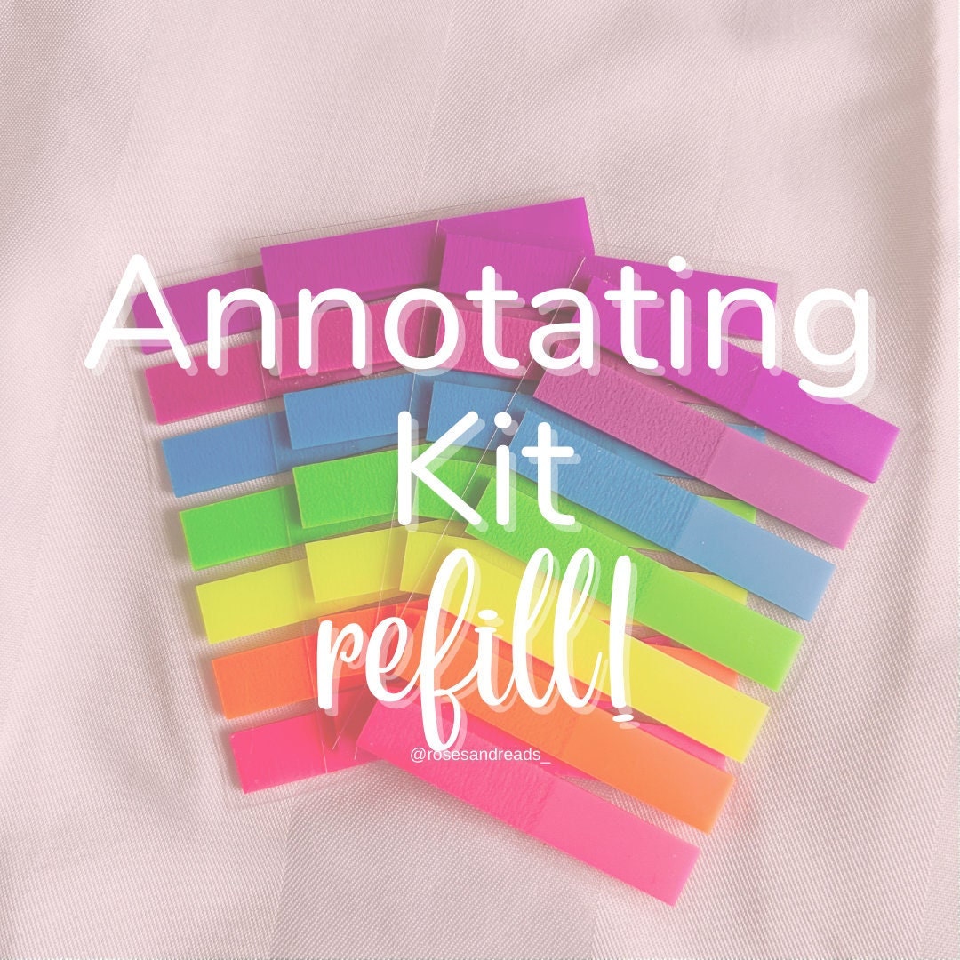 Annotating Kit Refill | Book Annotating Tabs - Etsy