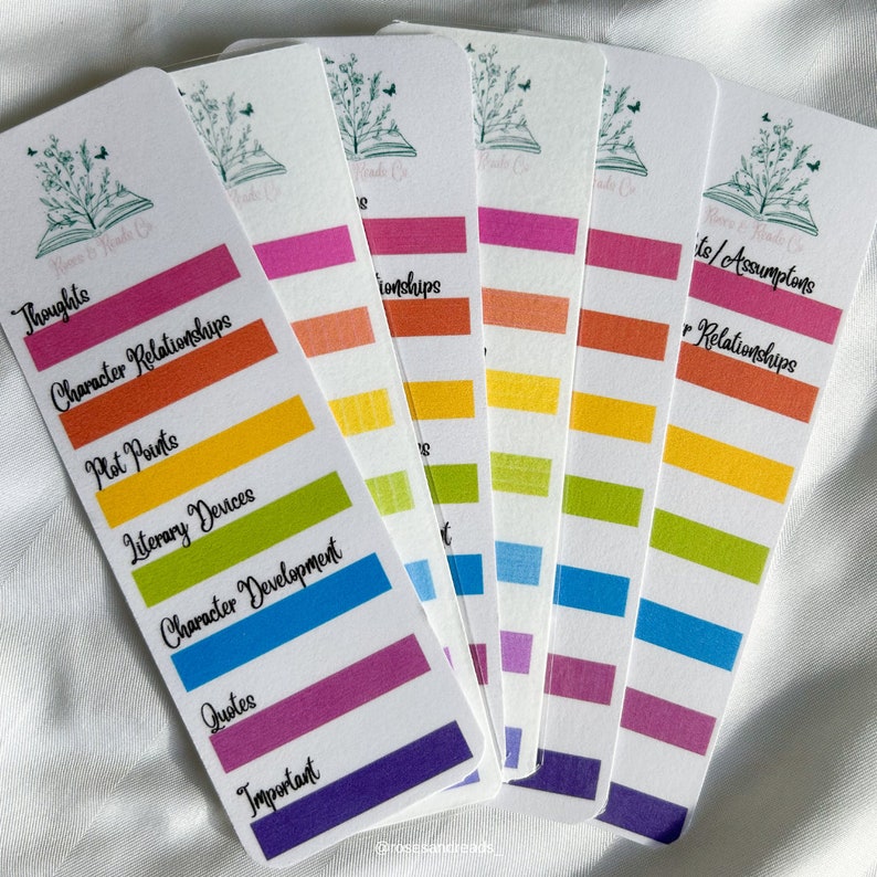 Annotating Bookmarks Annotating Guide Gifts for Bookworms - Etsy