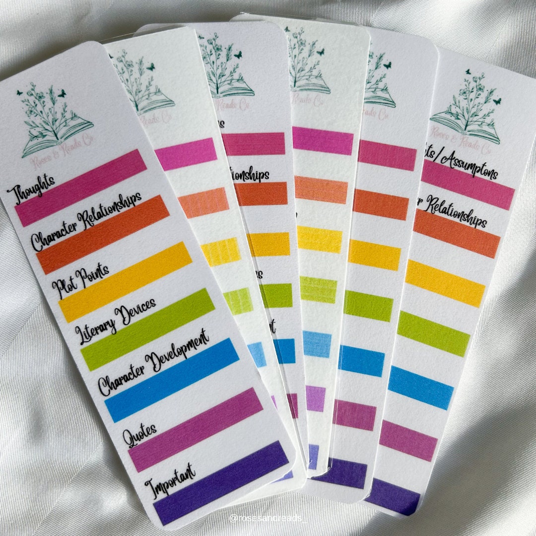 Annotating Bookmarks | Annotating Guide | Gifts for Bookworms - Etsy