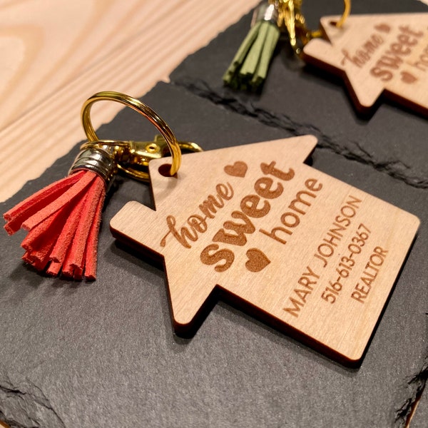 Realtor Keychain - Etsy