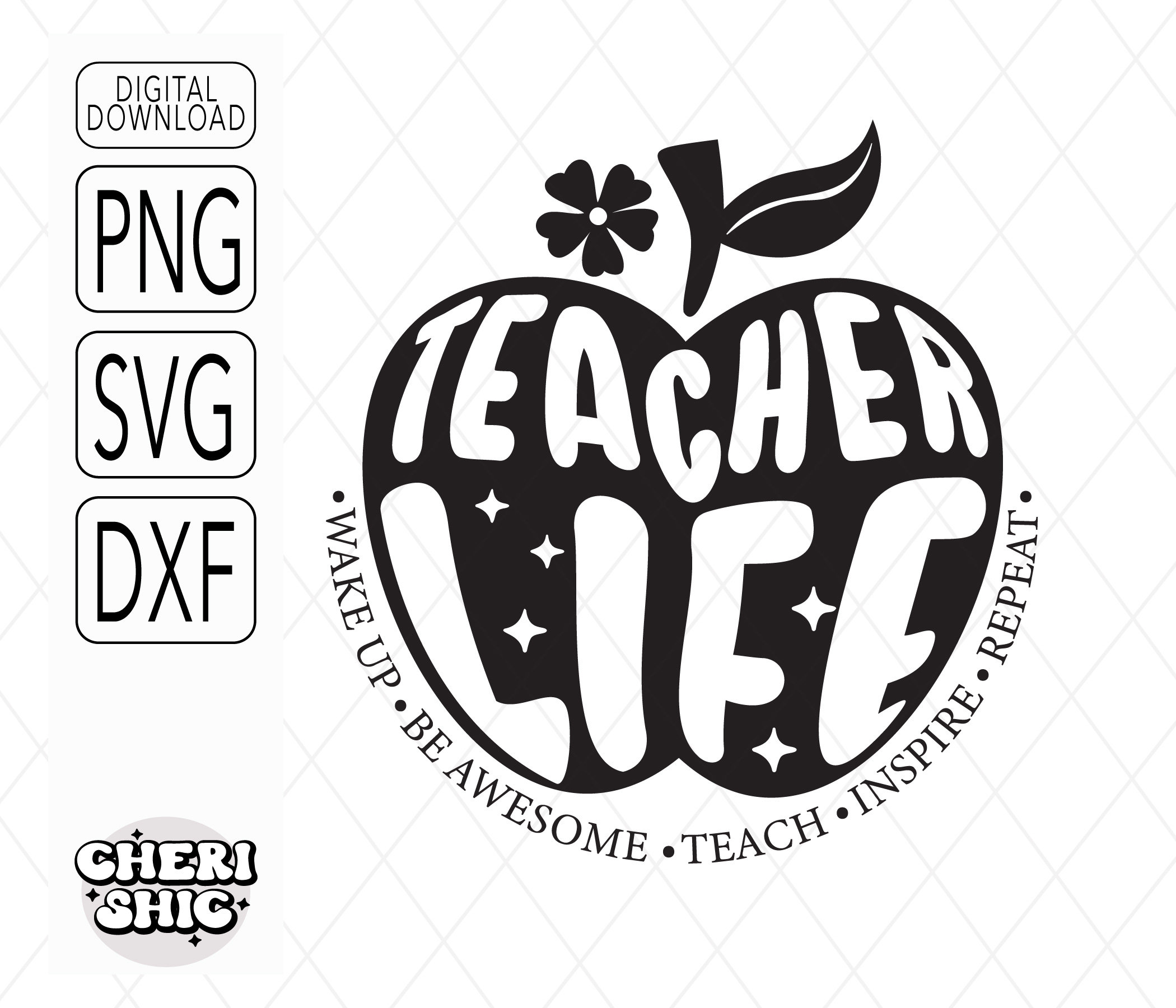 Teacher Svg | Teacher Png | Teacher Appreciation Svg | Teach Love ...