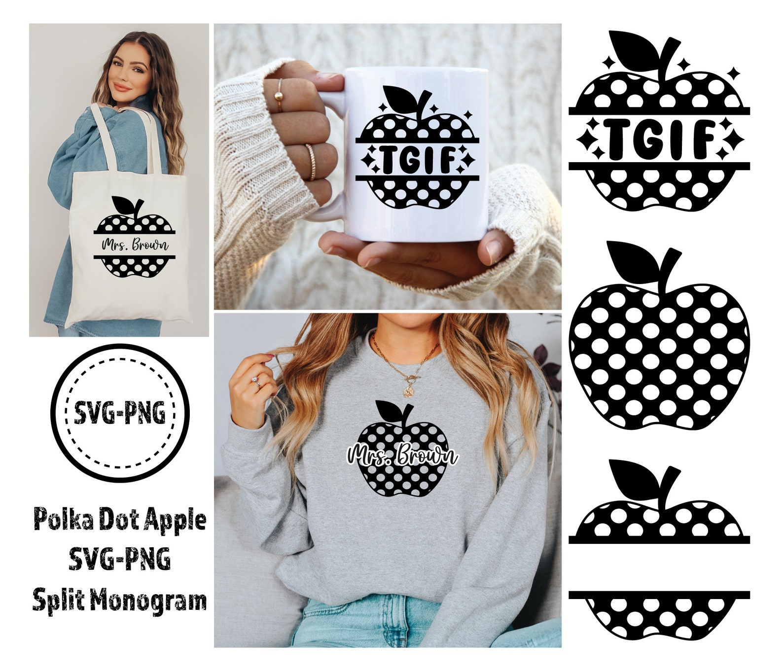 Teacher Svg | Apple Monogram Svg | Apple Svg | Tgif Teacher | School ...
