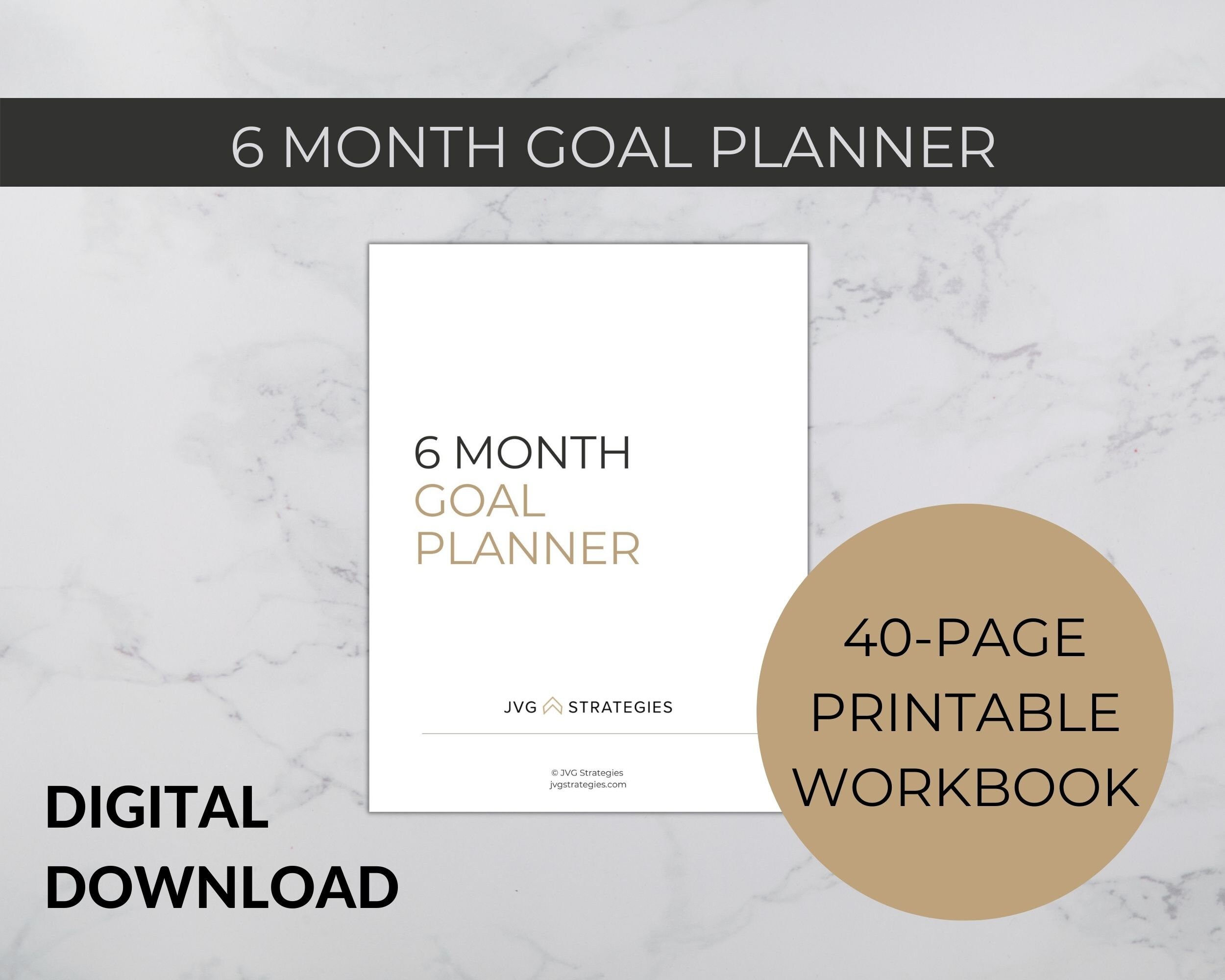6 Month Goal Planner, Habits Tracker (digital Download) - Etsy