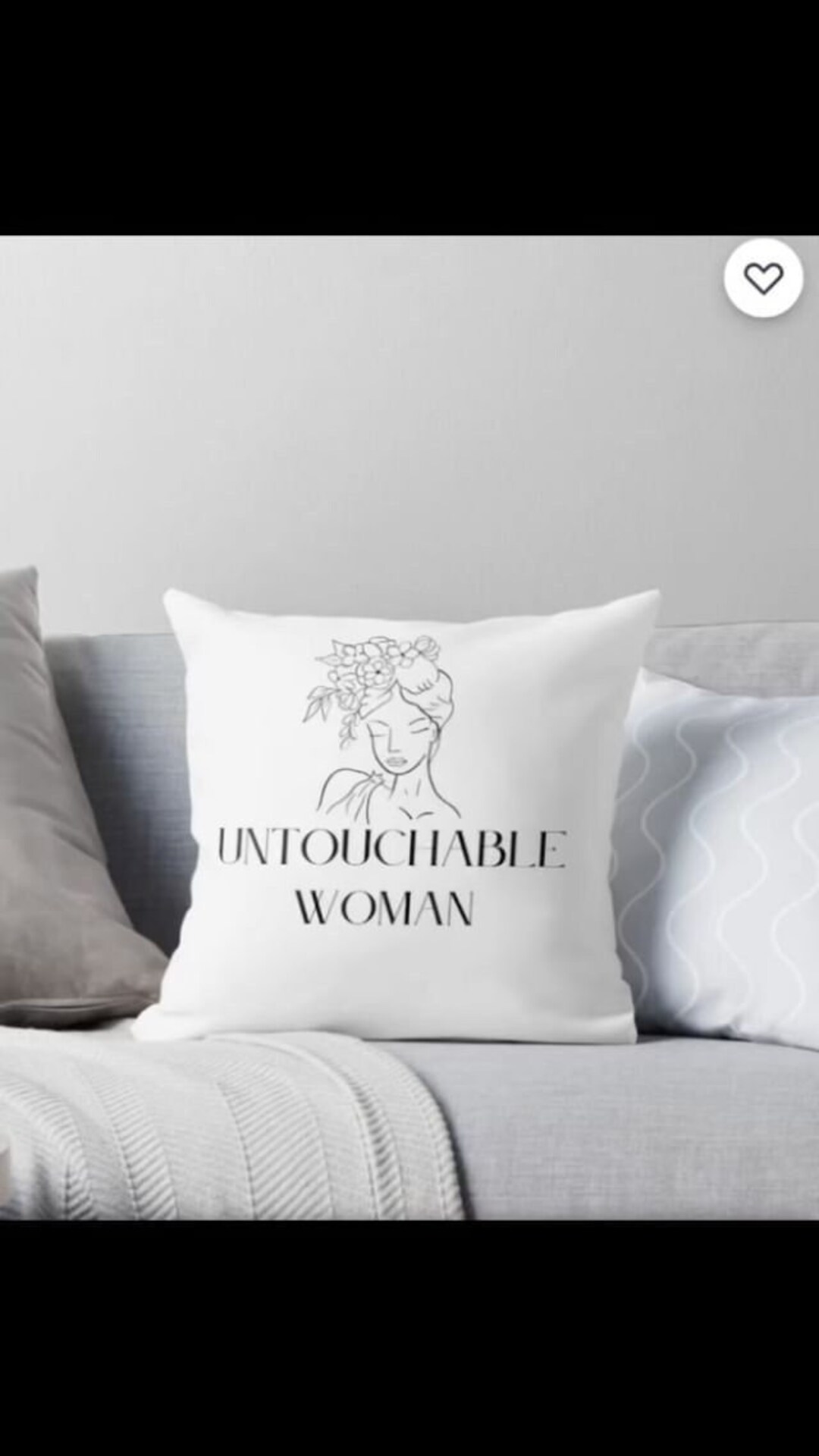 Untouchable Woman Throw Pillow - Etsy