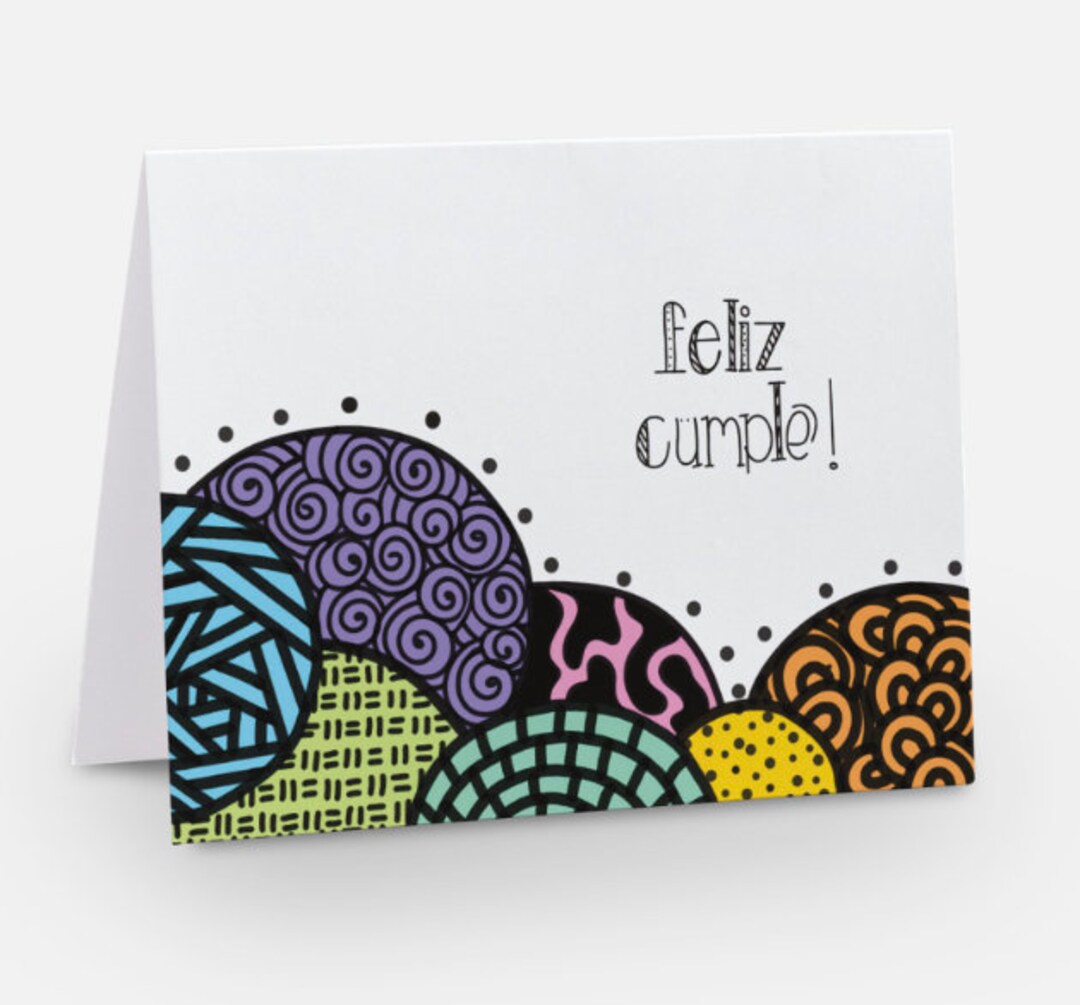 Feliz Cumple - Card - Etsy