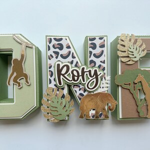 Wild One 3d Letters, Wild One Birthday Decor, Wild One Birthday, Safari ...