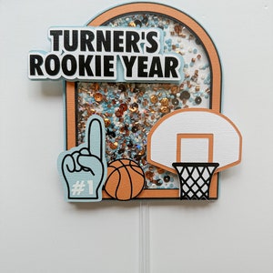 Rookie One, Rookie One Cake Topper, Basketball 1st Birthday, Rookie One ...