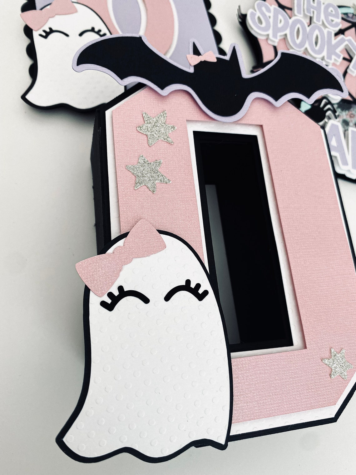 Spooky One 3D Letter the Spooky One Pink Halloween Custom - Etsy