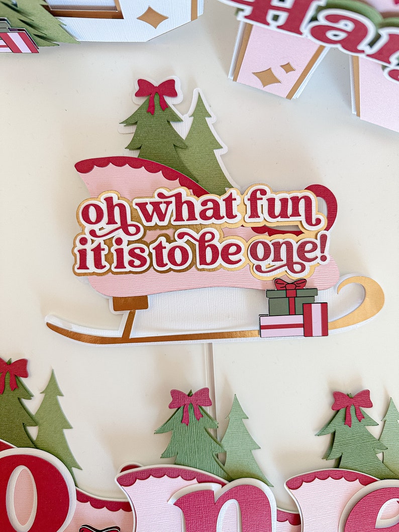 Oh What Fun Cake Topper Oh What Fun It is to Be One - Etsy