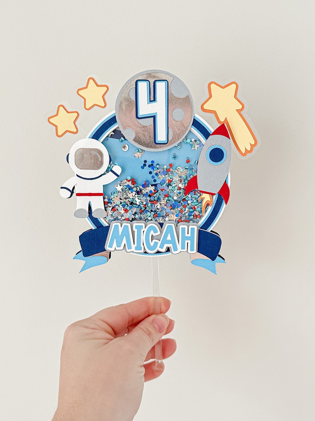 Boy Space Cake Topper, Boy Space Birthday, Outer Space Birthday Party ...