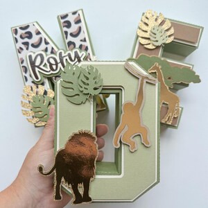 Wild One 3d Letters, Wild One Birthday Decor, Wild One Birthday, Safari ...