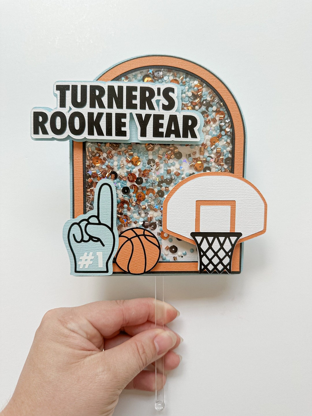 Rookie One, Rookie One Cake Topper, Basketball 1st Birthday, Rookie One ...