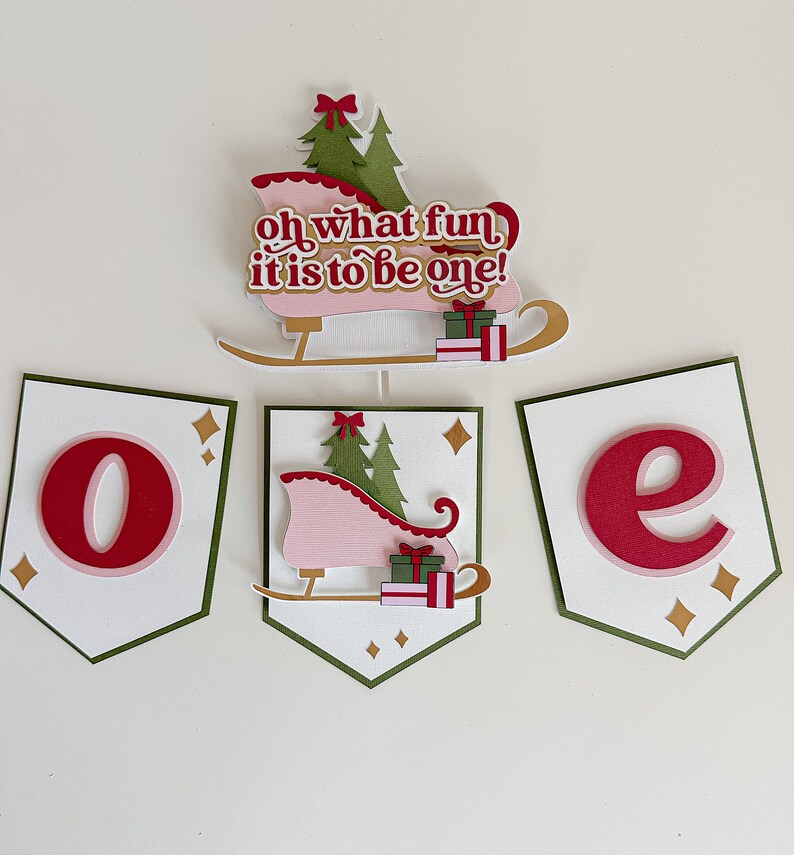 Oh What Fun Cake Topper Oh What Fun It is to Be One - Etsy