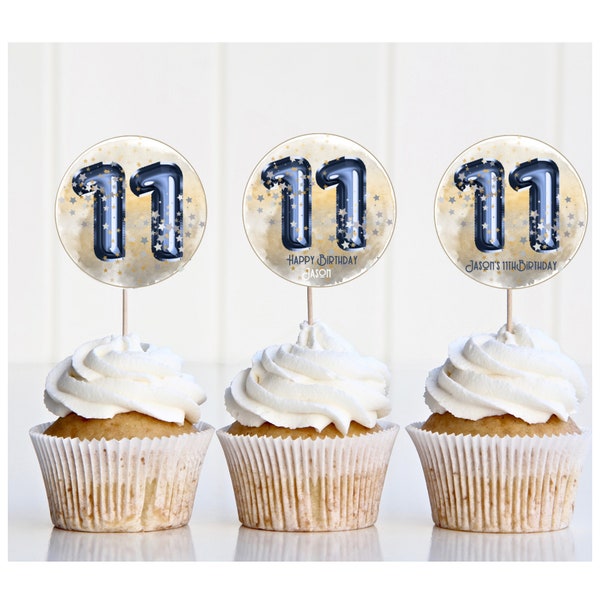 Navy Blue Cupcake - Etsy