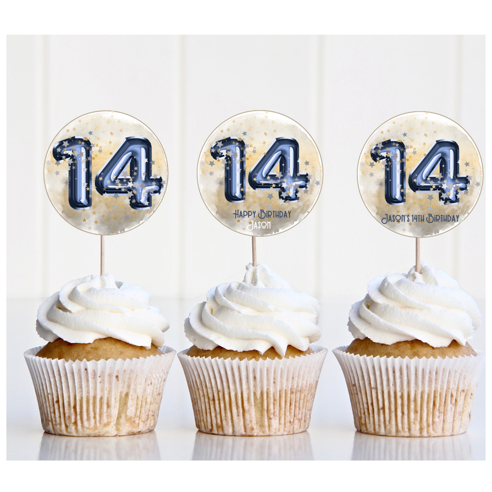 14th Birthday Cupcakes
