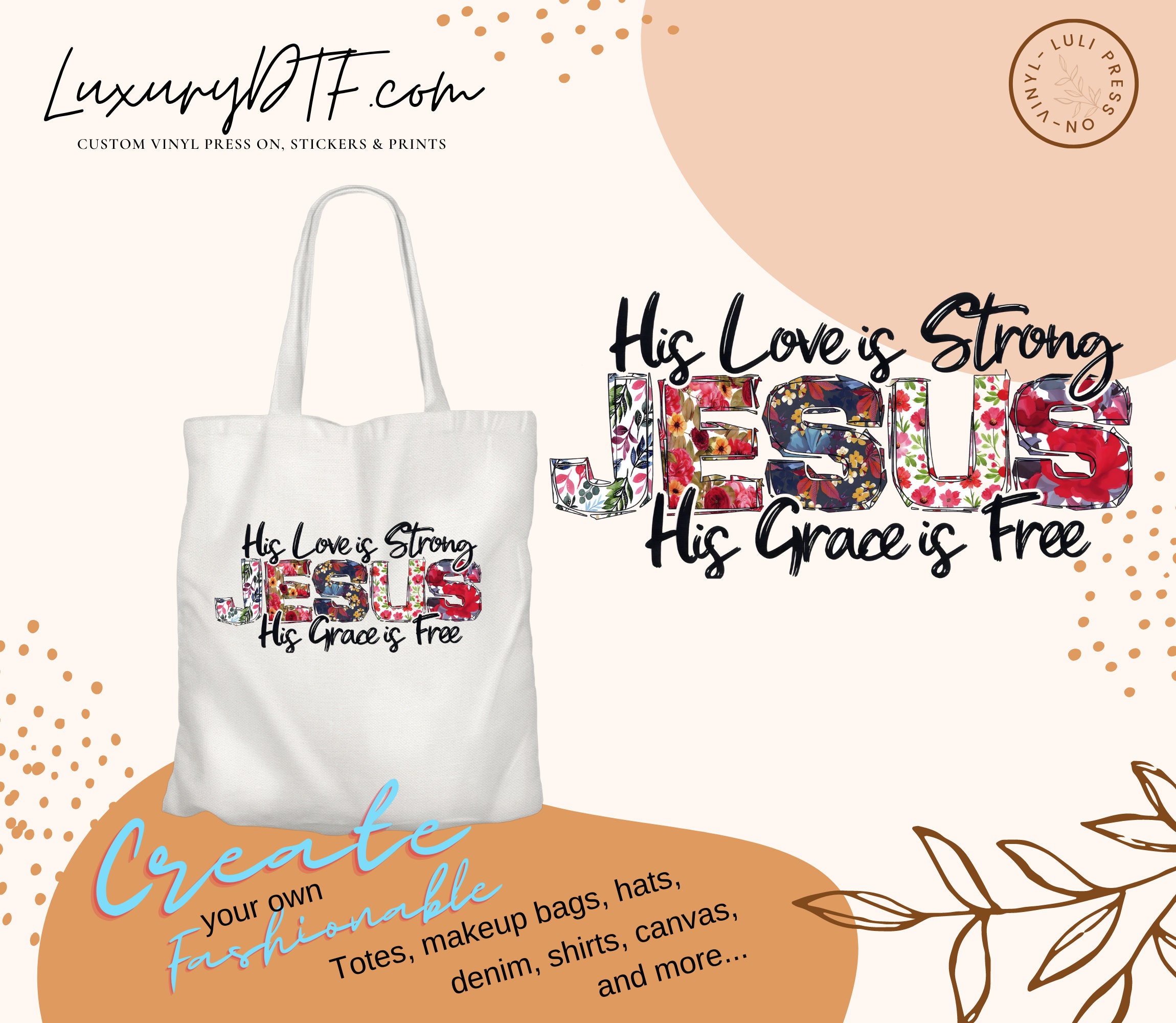 Jesus DTF Transfer Ready to Press Heat Transfer for - Etsy