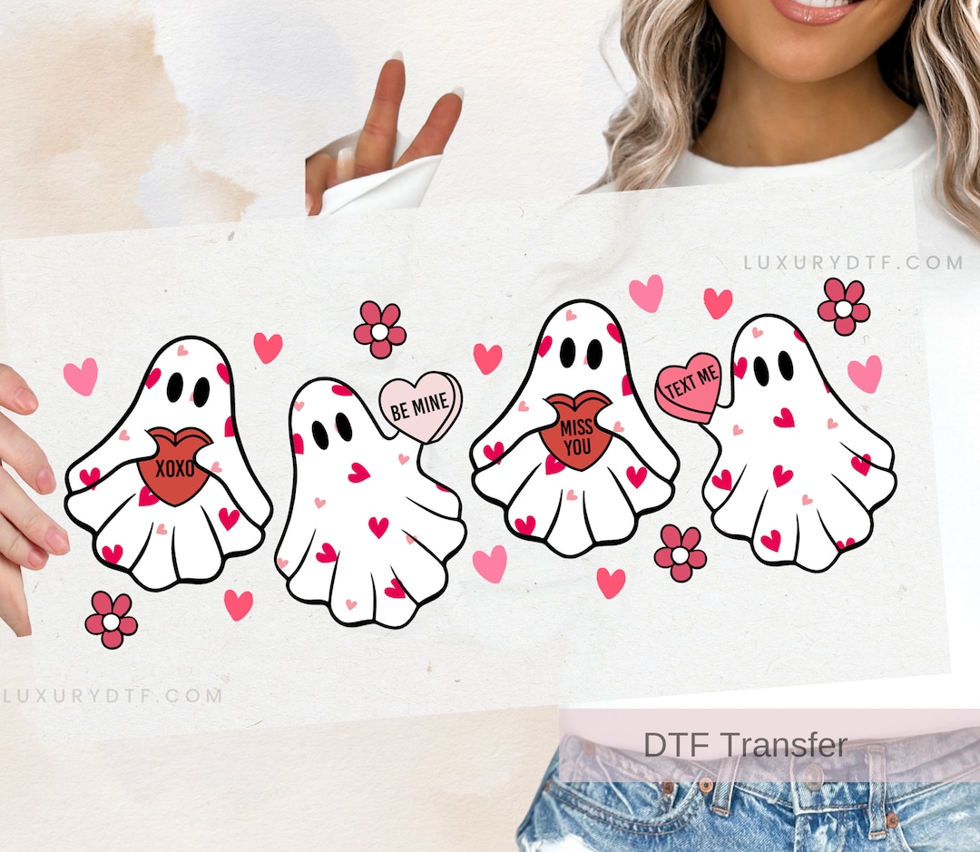 Cute Ghost DTF Transfer, Retro Ghost Transfers, Will You Be My Boo ...