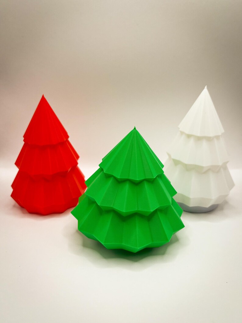 Cozy Tea Light Christmas Tree, Modern Holiday Décor, 3D Printed, Desk ...
