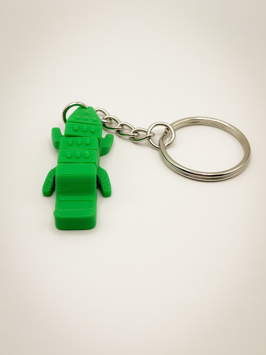 Articulated 3D Printed Crocodile Keychain - Etsy