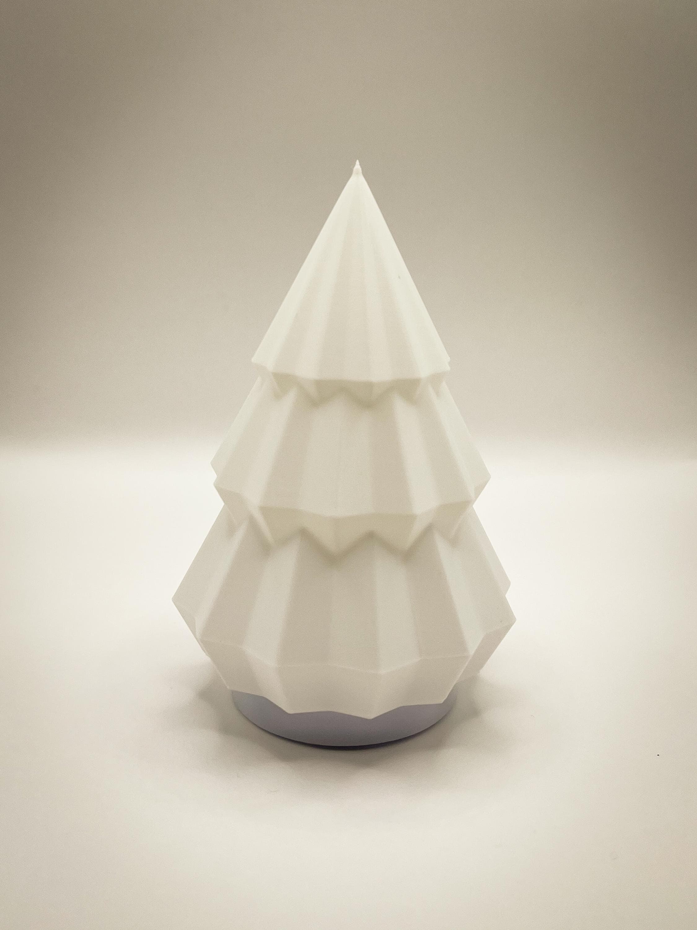 Cozy Tea Light Christmas Tree, Modern Holiday Décor, 3D Printed, Desk ...