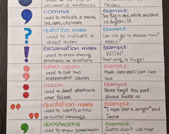 LAMINATED Parts of a Paragraph Anchor Chart - Etsy