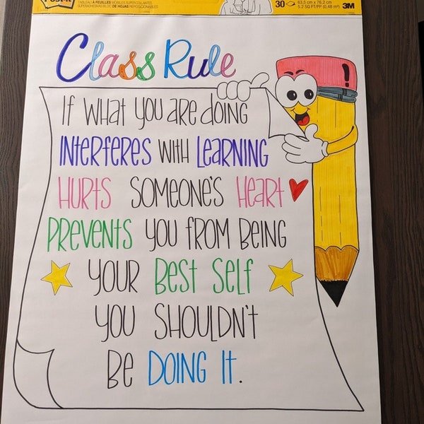 Classroom One Rule Poster - Etsy