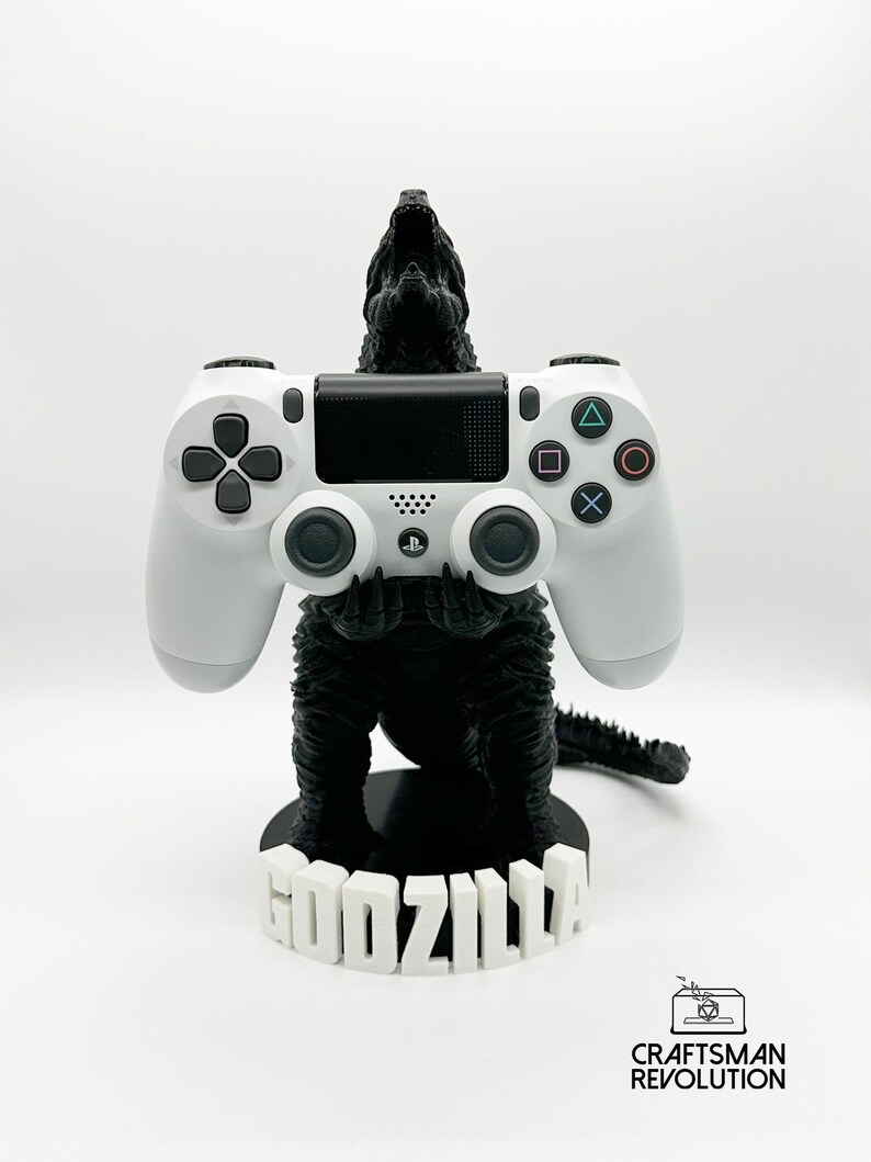 Godzilla Controller Stand, Phone Holder, Gaming, Room Decor, Office ...