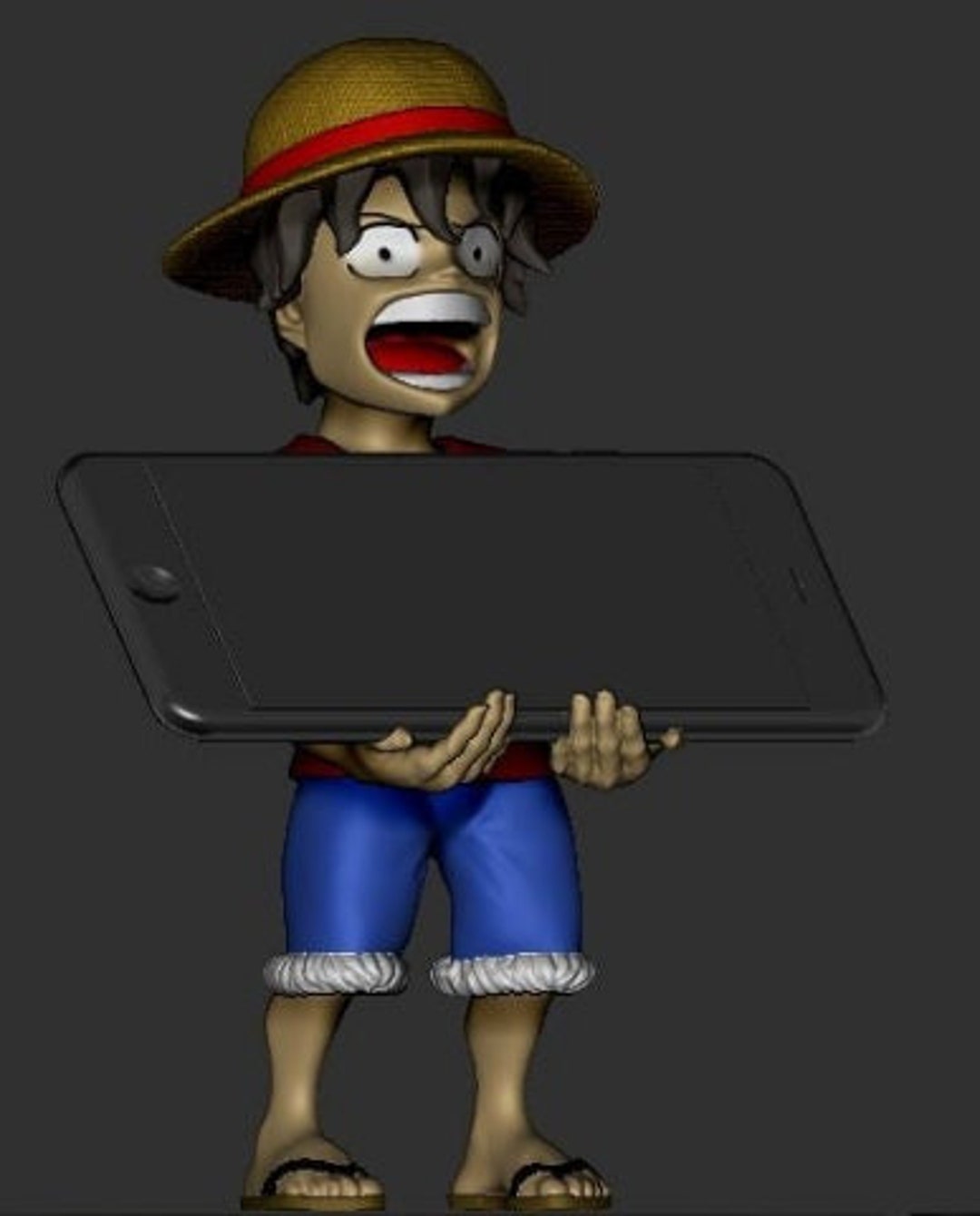 Luffy Controller Stand Controller Holder Phone Holder Gaming Decor ...