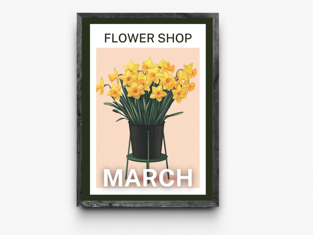 March Birth Flower, March Birthday Gift, March Baby Gift, Daffodil ...